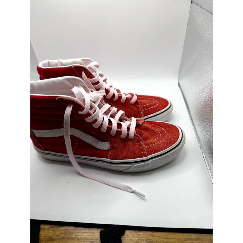 Vans | Shoes | Vans Sk8hi Mens 75 Sneaker Racing Red Suede High Top ...